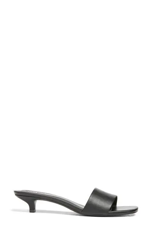 OPEN EDIT Tanner Kitten Heel Slide Sandal - Black