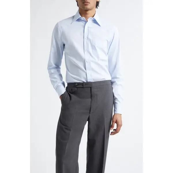 J. MUESER Carter Button-up Shirt - Blue