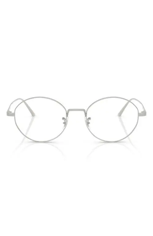 Oliver Spencer Khaite Oval Optical Frames - Silver/clear