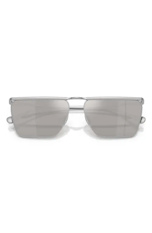 Oliver Spencer Jil Sander Edition 2 Sunglasses - Silver/soft Silver Mirror