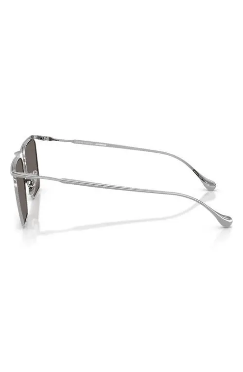 Oliver Spencer Jil Sander Edition 2 Sunglasses - Silver/soft Silver Mirror