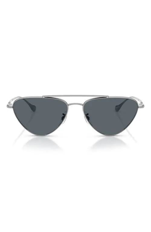 Oliver Spencer Jil Sander Edition 1 Cat Eye Sunglasses - Silver/blue