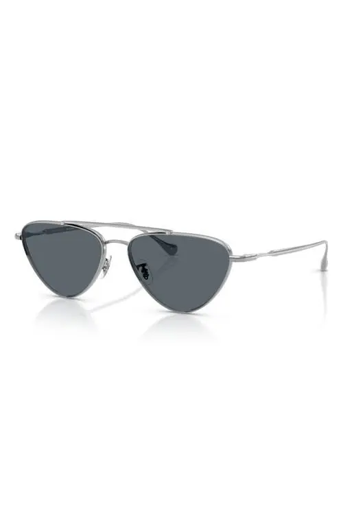 Oliver Spencer Jil Sander Edition 1 Cat Eye Sunglasses - Silver/blue