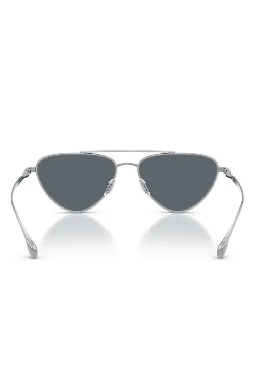 Oliver Spencer Jil Sander Edition 1 Cat Eye Sunglasses - Silver/blue
