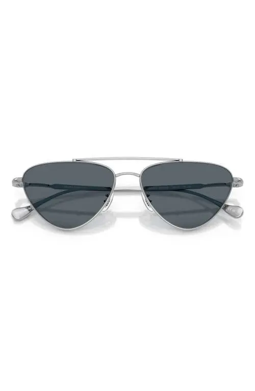 Oliver Spencer Jil Sander Edition 1 Cat Eye Sunglasses - Silver/blue