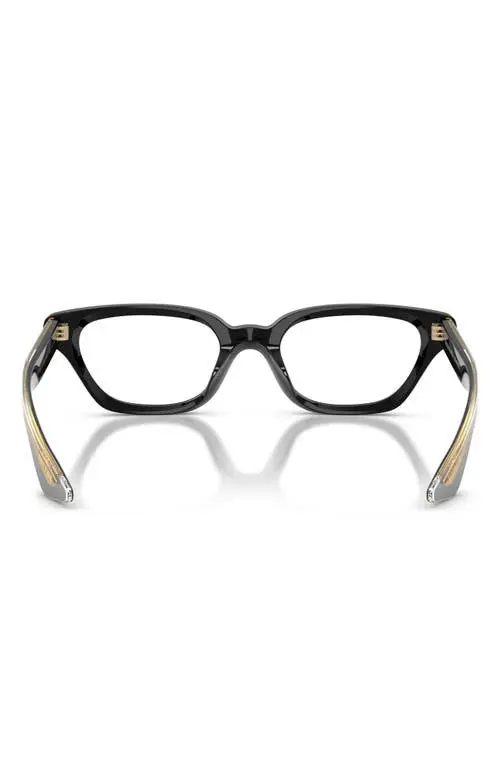 Oliver Spencer Khaite Cat Eye Optical Frames - Black/clear