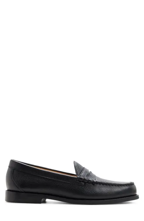 G.H.BASS Berkeley Penny Loafer - Tumbled Open Black