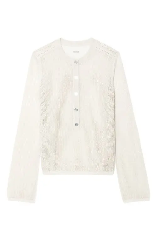 Zadig&Voltaire Mandala Angel Wings Logo Sweater - Vanille