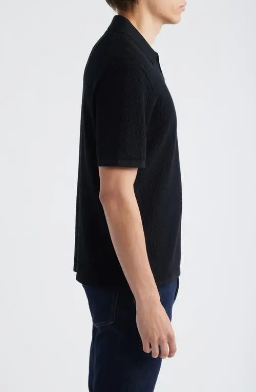 Nn07 Paul 60016 Johnny Collar Textured Cotton Polo