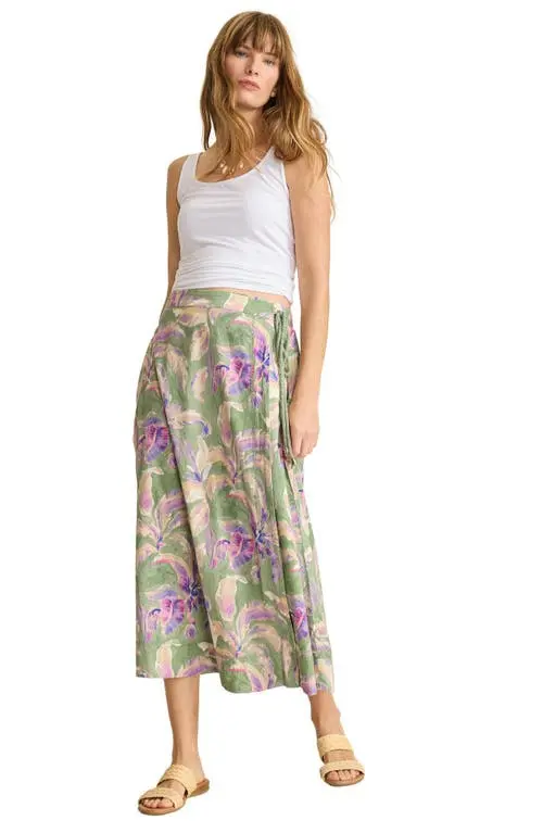 Tommy Bahama Floral Print Maxi Wrap Skirt