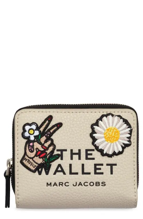 Marc Jacobs The Mini Compact Wallet - Cloud White Multi
