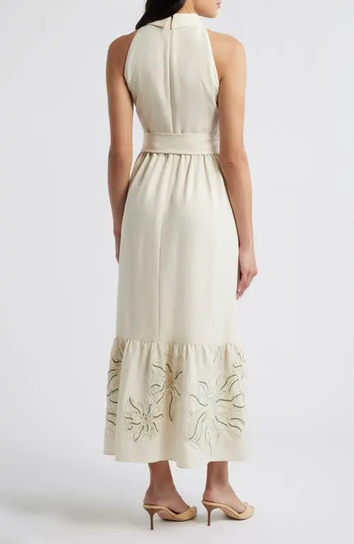 Vince Camuto Sleeveless Embroidered Shirtdress