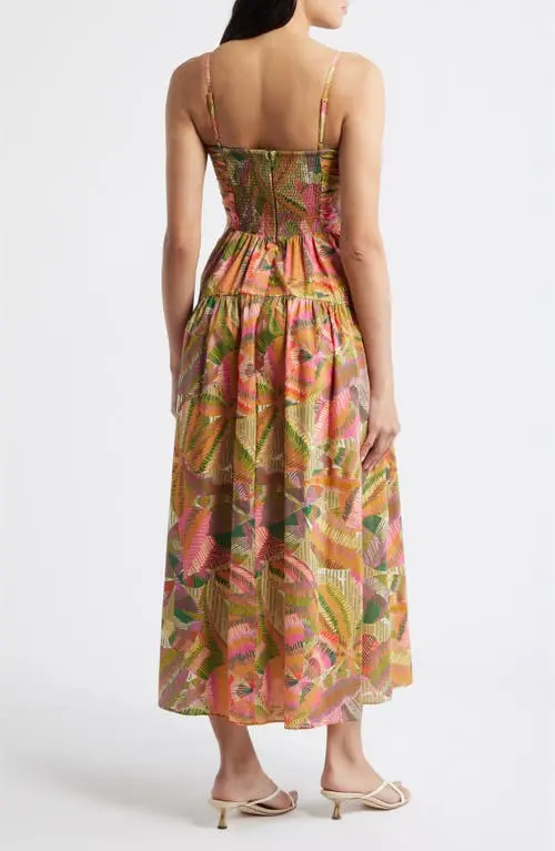 Vince Camuto Pleated Cotton Poplin Maxi Sundress