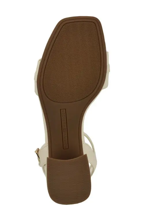 Tommy Hilfiger Raneen Ankle Strap Block Heel Sandal - Ivory