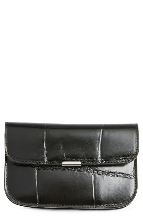LEMAIRE Soft Tab Card Holder Coin Purse - Espresso