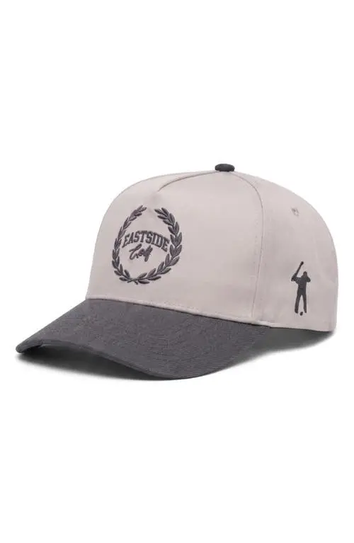 EASTSIDE GOLF Statement Snapback Ball Cap - Opal Grey/charcoal Grey