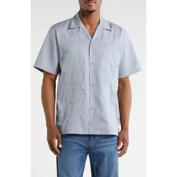 Carhartt Work In Progress Signet Embroidered Camp Shirt