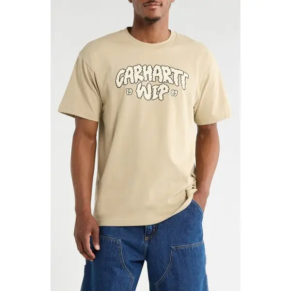 Carhartt Work In Progress Cloud Script Cotton Graphic T-shirt