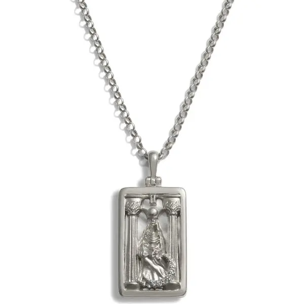 AWE INSPIRED The High Priestess Tarot Pendant Necklace - Sterling Silver