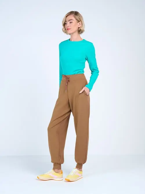KETTLEWELL Soft Sweat Cuffed Hem Jogger - Coffee