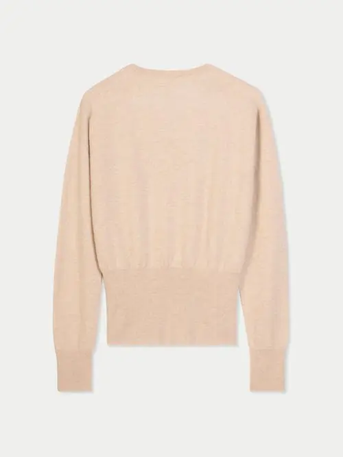 Gobi Cashmere Cinched-waist Sweater - Beige