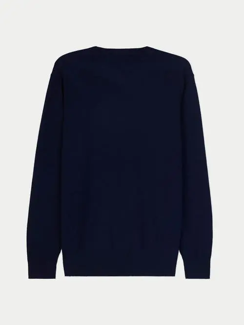Gobi Cashmere Horse Intarsia Crewneck Sweater
