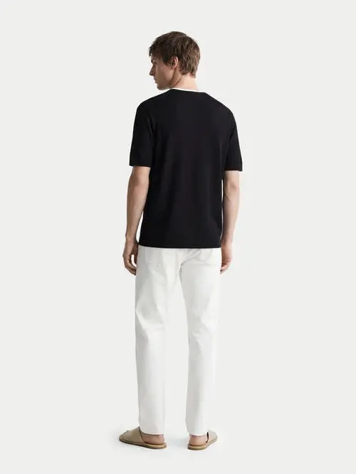 Gobi Cashmere Cashmere Silk Double-collar T-shirt