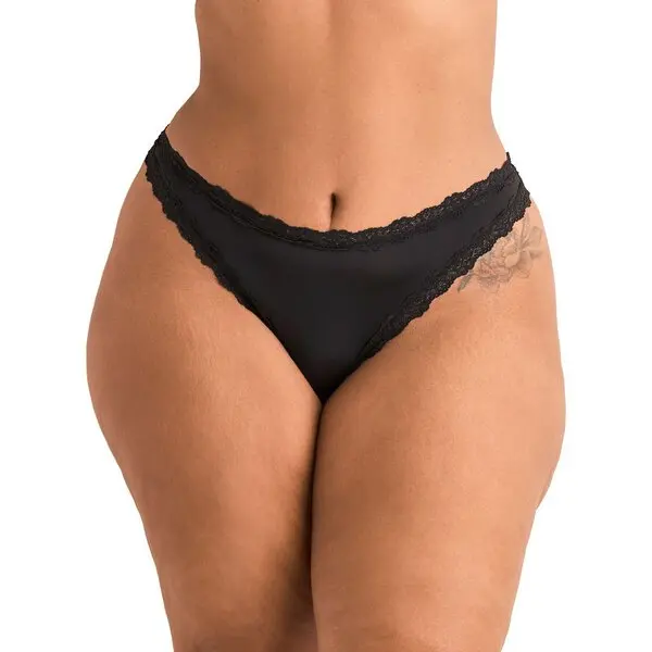 ADORE ME Siena High Cut Panties - Black