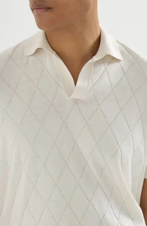 Brunello Cucinelli Lightweight Knit Polo - White