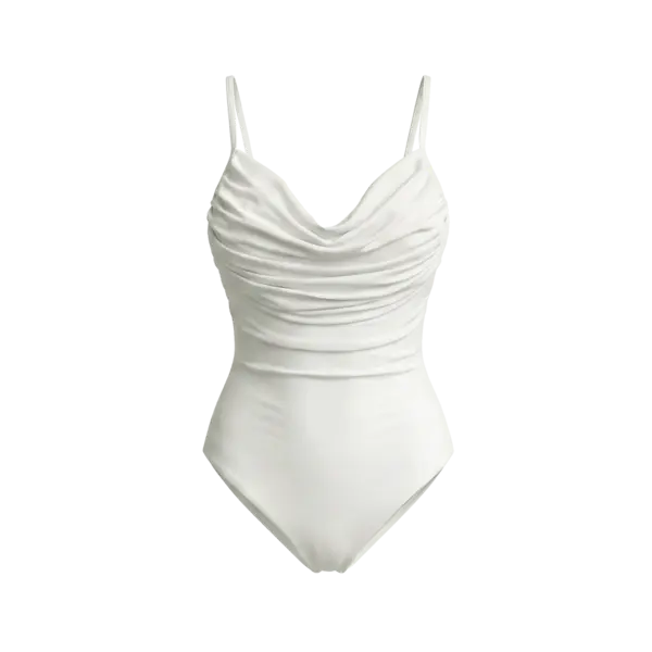 BRUNNA.CO Manta Sculpting Plunge One-piece Recycled Swimsuit - White
