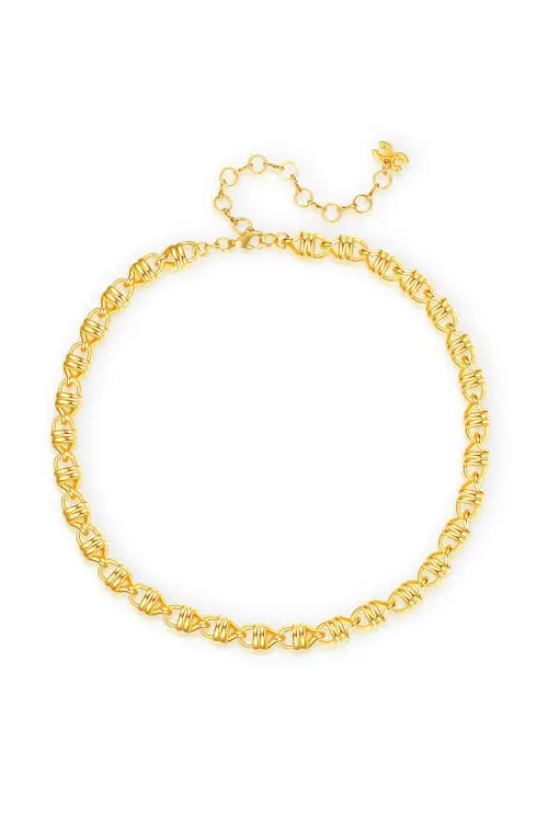 CLASSICHARMS Solid Mariner Anchor Chain Necklace - Gold
