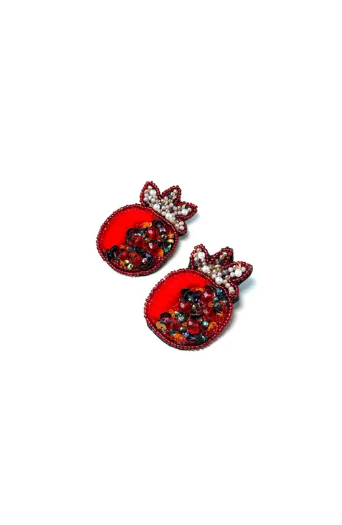 SIMITRI Anar Pomegranate Motif Earrings