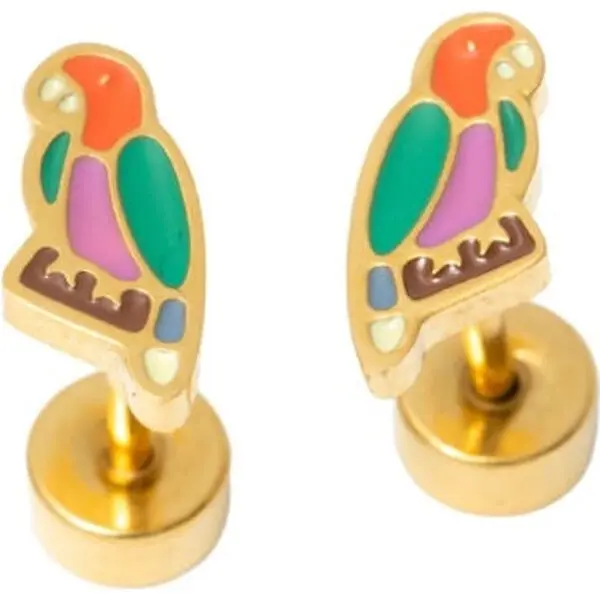 PIP POP Parrot Stud Earrings - Multi