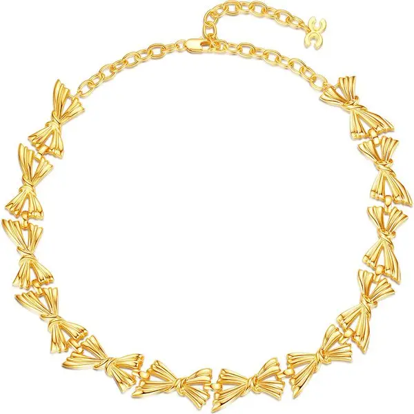 CLASSICHARMS Butterfly Statement Necklace - Gold