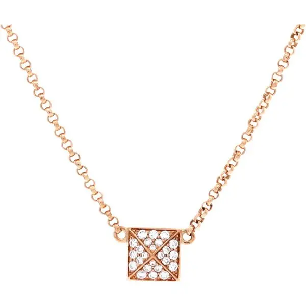 Hermès Clou D'h Pendant Necklace 18k With Diamonds Small - Rose Gold