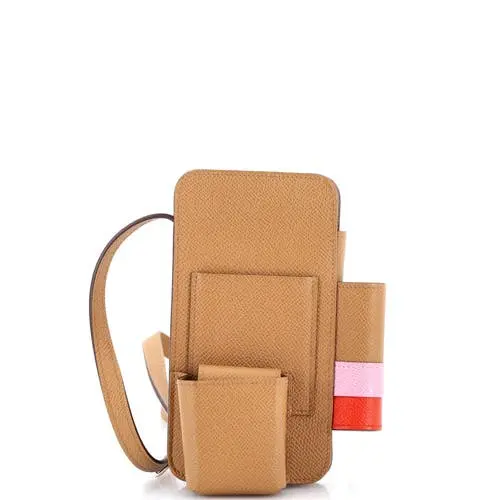 Hermès Hermesway Phone Case Crossbody Bag Epsom - Brown