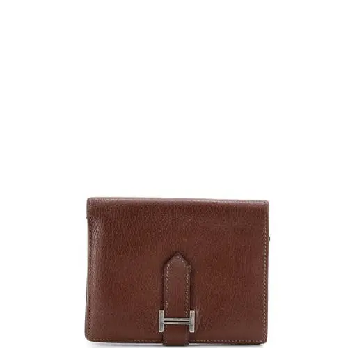 Hermès Bearn Wallet Tadelakt Compact - Brown