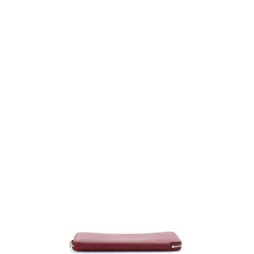 Hermès Azap Zip Around Wallet Silk'in Epsom Long - Red