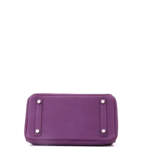 Hermès Birkin Handbag Purple Togo With Palladium Hardware 25 - Anemone
