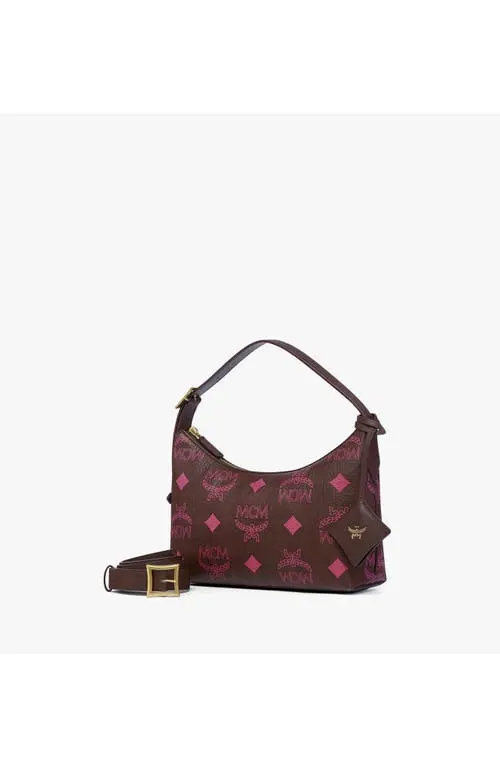 Mcm Maxi Visetos Hobo Bag - Cinnamon