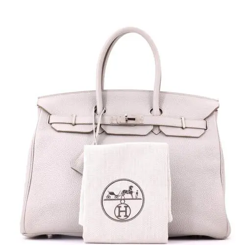 Hermès Birkin Handbag Togo With Palladium Hardware 35 - Grey