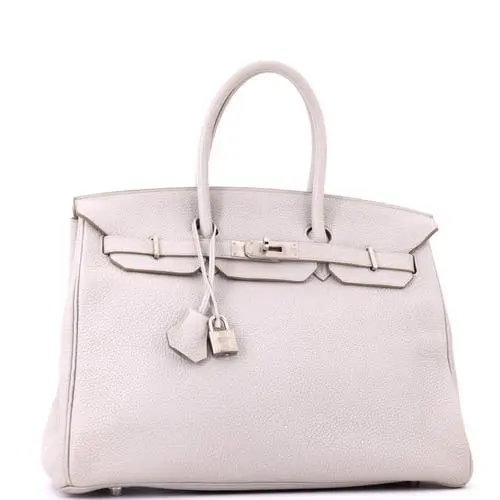 Hermès Birkin Handbag Grey Togo With Palladium Hardware 35 - Gris Perle