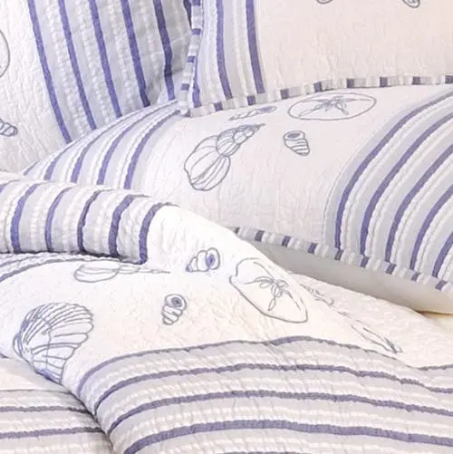C&F HOME Seaside Shells 100% Cotton Pillow Sham 20" X 26