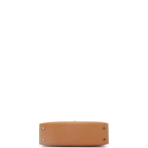 Hermès Kelly Mini Ii Bag Brown Epsom With Palladium Hardware 20