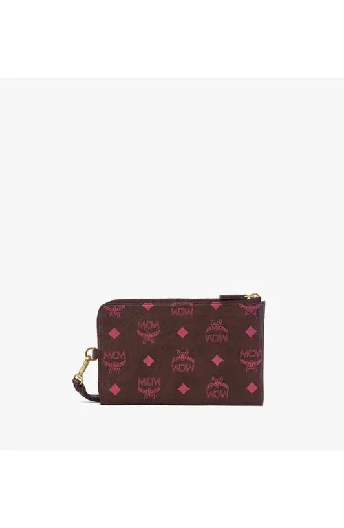 Mcm Visetos Monogram Travel Pouch