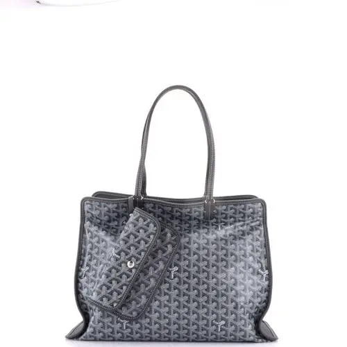 Goyard Hardy Pet Carrier Coated Canvas Pm - Grey