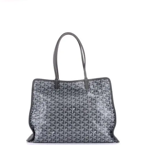 Goyard Hardy Pet Carrier Coated Canvas Pm - Grey