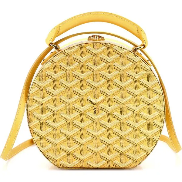 Goyard Alto Hatbox Bag Coated Canvas - Yellow