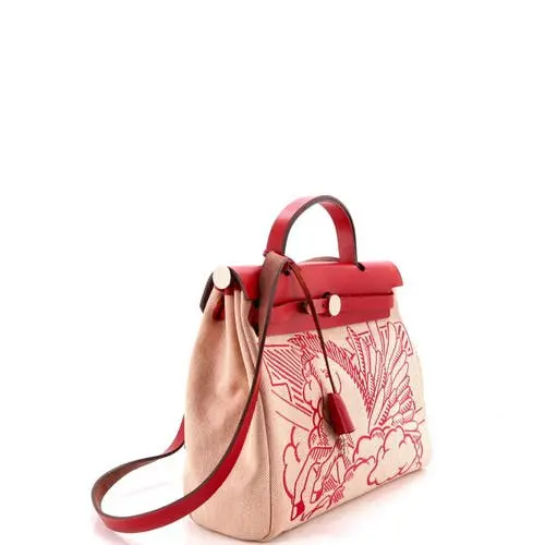 Hermès Herbag Zip Pegase Pop Toile And Leather 31