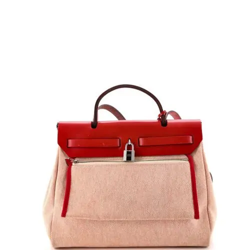 Hermès Herbag Zip Pegase Pop Toile And Leather 31